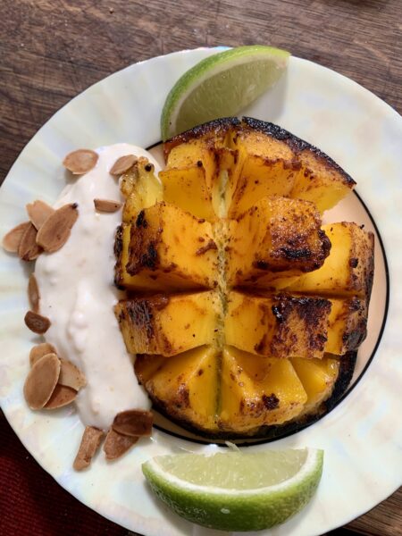 Seared Spiced Mangoes With Turkish-Style Cream