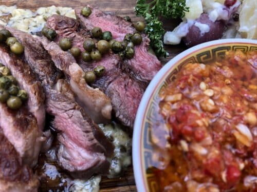 Madagascar Steaks With Sakay And Salads